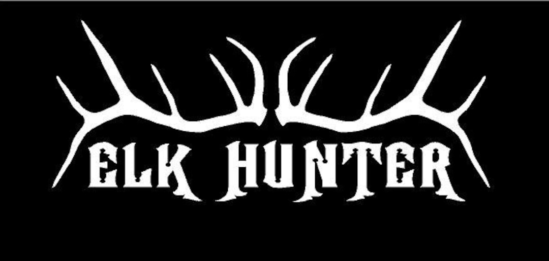 Vinyl Decal Elk Hunter Antler Horn Hunt Hunting Fun Country Bumper ...