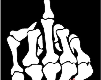 Skeleton Hand Flip Off - Etsy