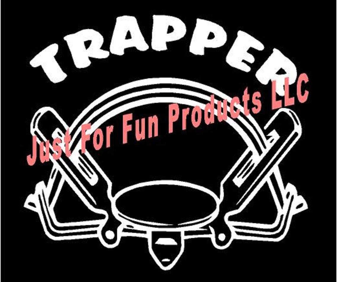 Vinyl Decal Trapper Trap Hunt Truck Country Bumper Sticker Car Truck ...