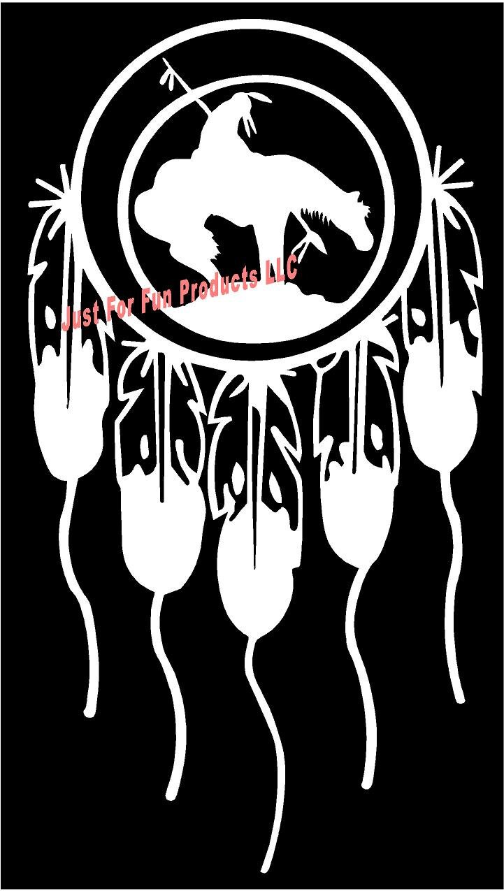 Vinyl Decal Dream Catcher Indian Last Ride Native American | Etsy