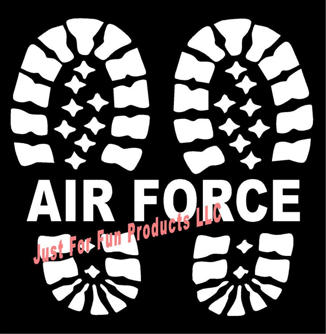 Vinyl Decal Air Force Boots Military Uniform America Patriotic Truck ...