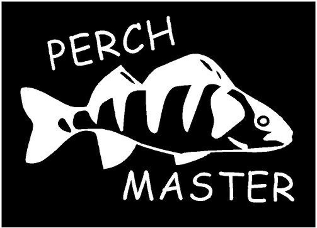 Vinyl Decal Perch Master Fish Fishing Boat Country Bumper Sticker Car ...