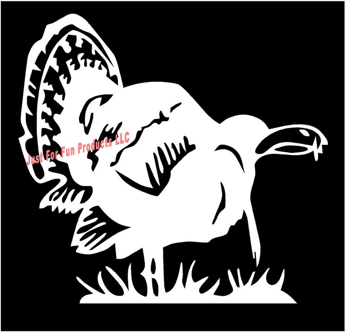 Vinyl Decal Turkey Strut Tom Hunt Hunting Fun Country Bumper Sticker ...