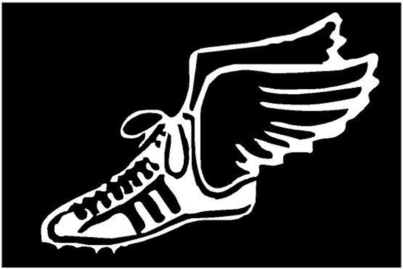 Vinyl Decal Track Show Wing Cross Country Bumper Sticker Car Truck ...