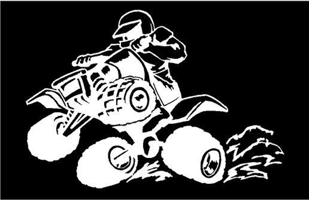 ATV Wheeler Mud Vinyl Decal Fun Truck Country Bumper Sticker Car Truck ...
