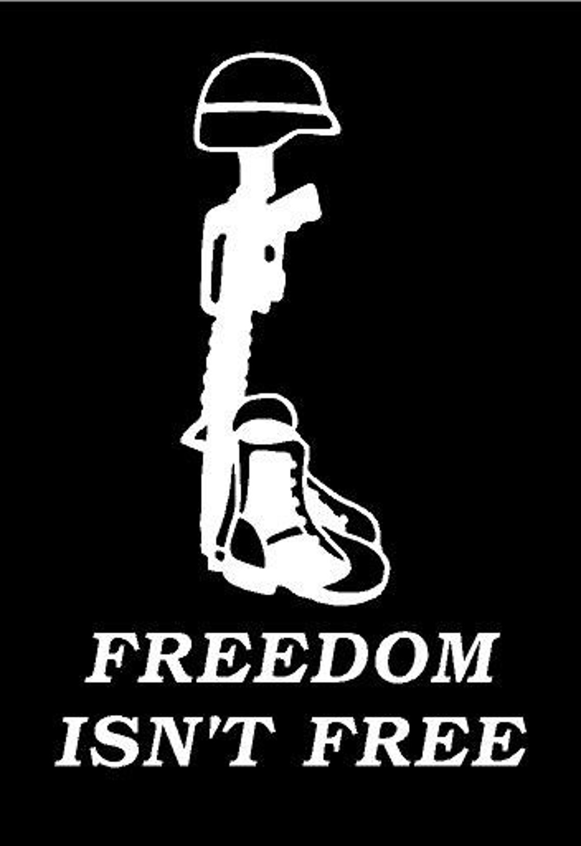 Vinyl Decal Freedom Isn't Free Military Veteran Truck Country Bumper ...