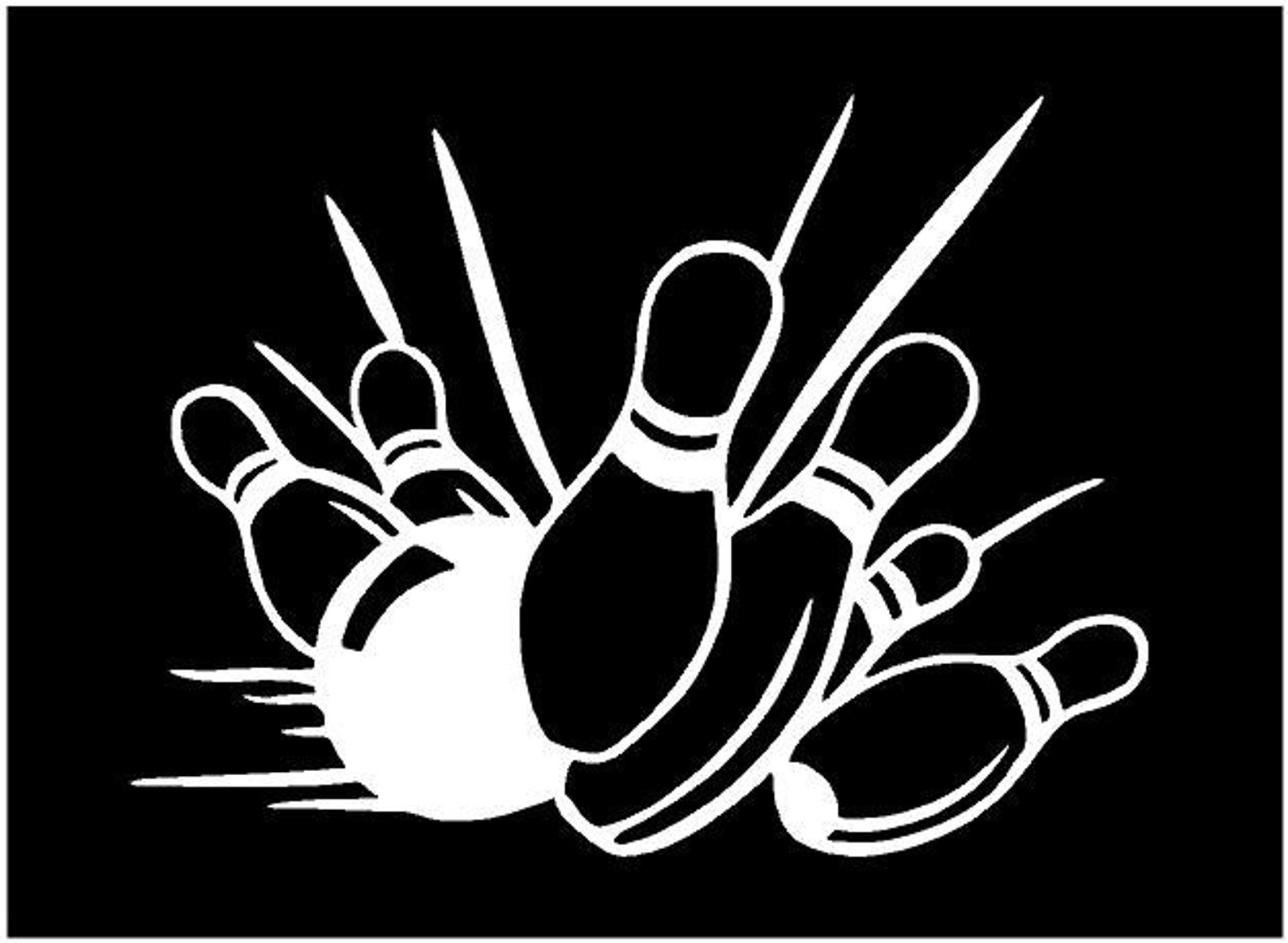 Vinyl Decal Bowling Pins Bowl Ball Sport Fun Country Bumper - Etsy