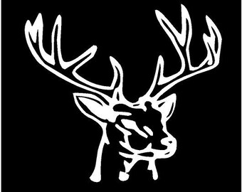 Vinyl Decal Deer Heartbeat antler horn buck truck country | Etsy