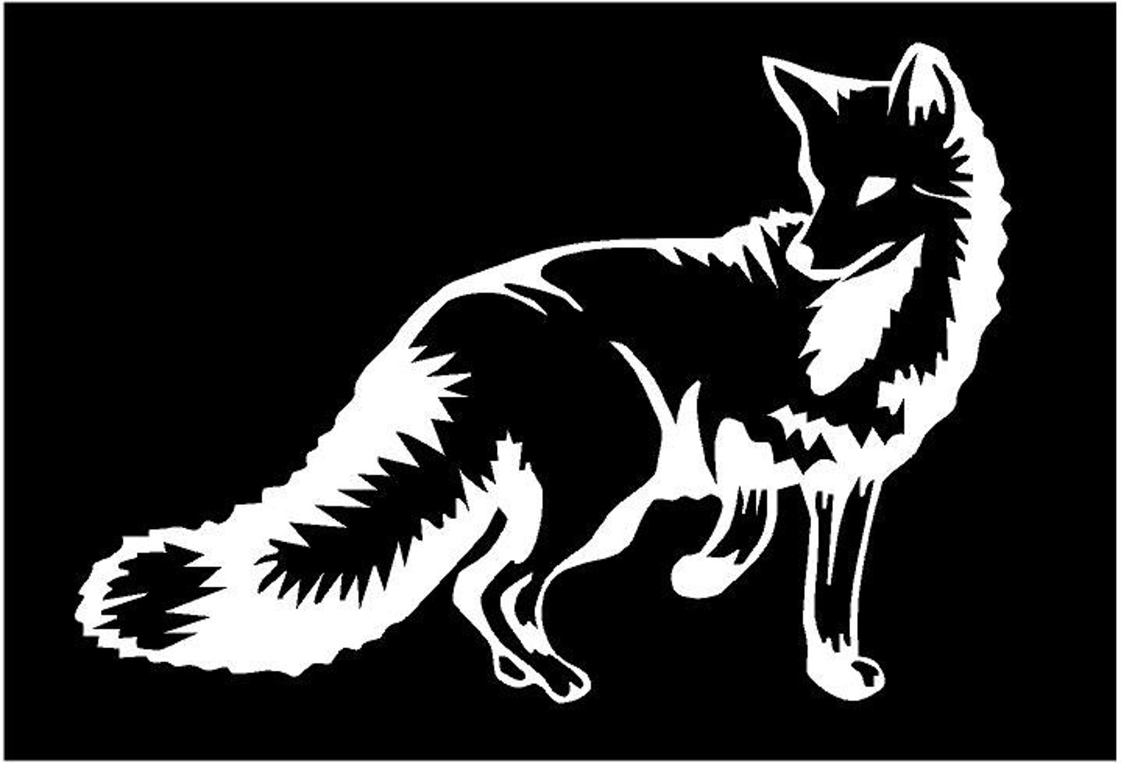 Vinyl Decal Fox Animal Hunt Truck Country Bumper Sticker Car Truck ...