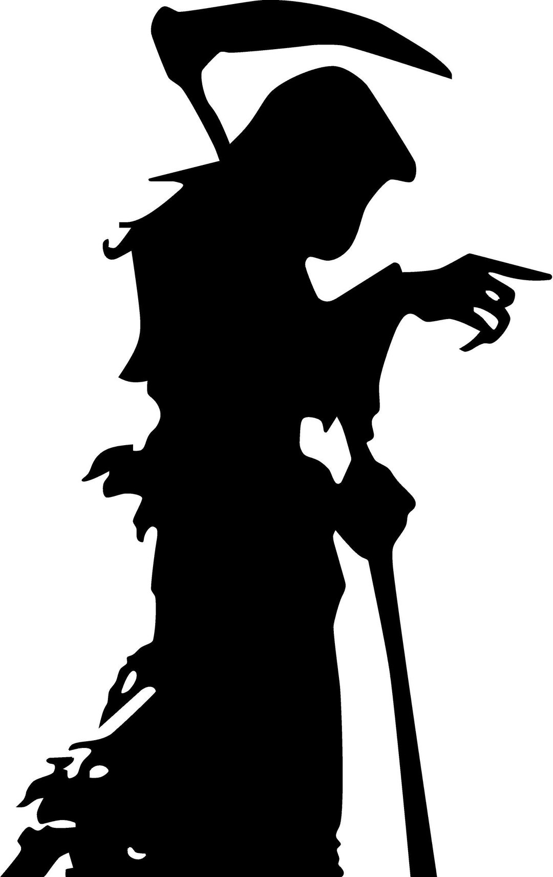 Grim Reaper Shadow Pointing Vinyl Decal Truck Bumper Sticker Car Truck ...