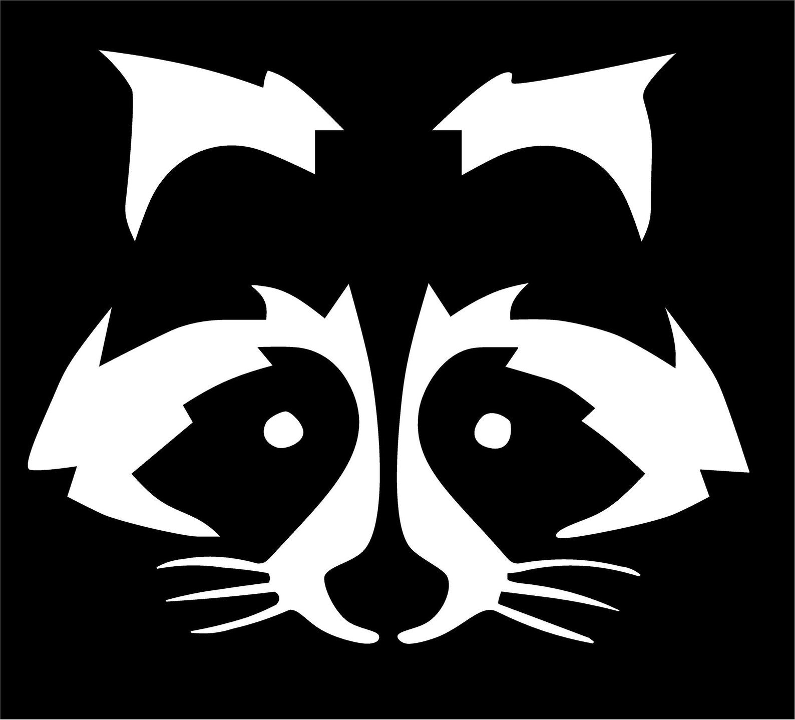 Raccoon Face Coon Vinyl Decal Cute Fun Truck Country Bumper - Etsy
