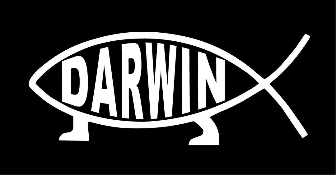 Darwin Fish Vinyl Decal Science Fun Truck Country Bumper Sticker Car ...