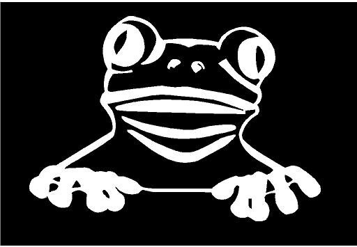 Vinyl Decal Frog Peeking Fun Country Bumper Sticker Car Truck Laptop - Etsy