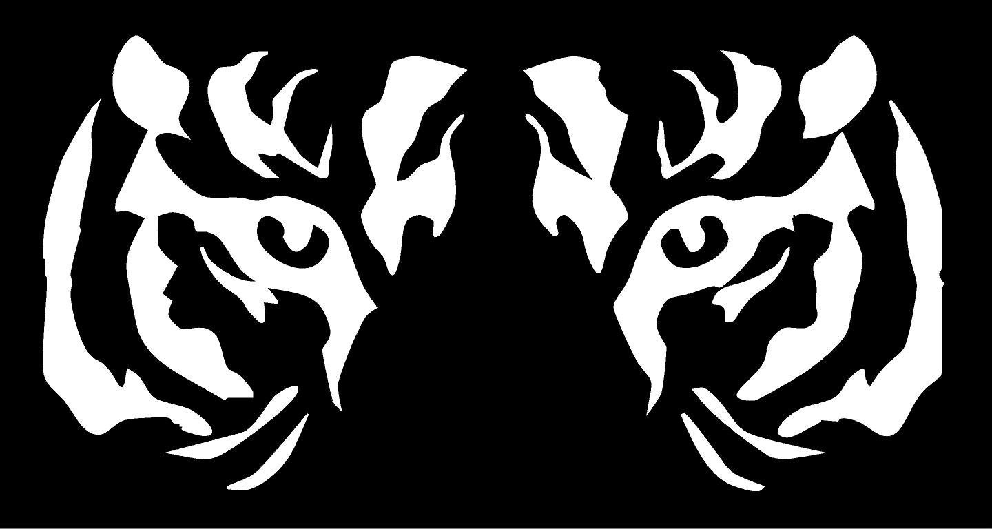 Tiger Eyes Face Vinyl Decal Truck Bumper Sticker Car Truck Laptop Fun ...