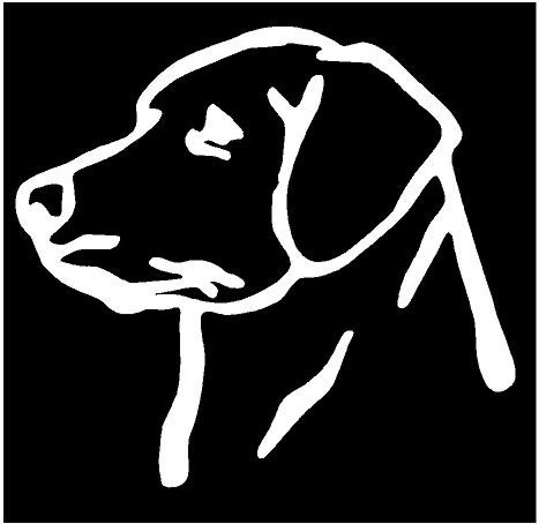 Vinyl Decal Lab Head Labrador Puppy Dog Hunt Truck Country Bumper ...