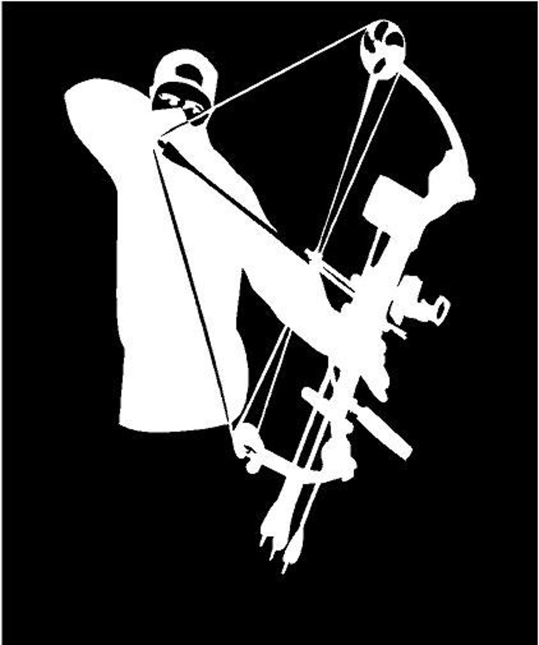 Vinyl Decal Bow Hunter Archer Hunt Arrow Shoot Fun Country Bumper ...
