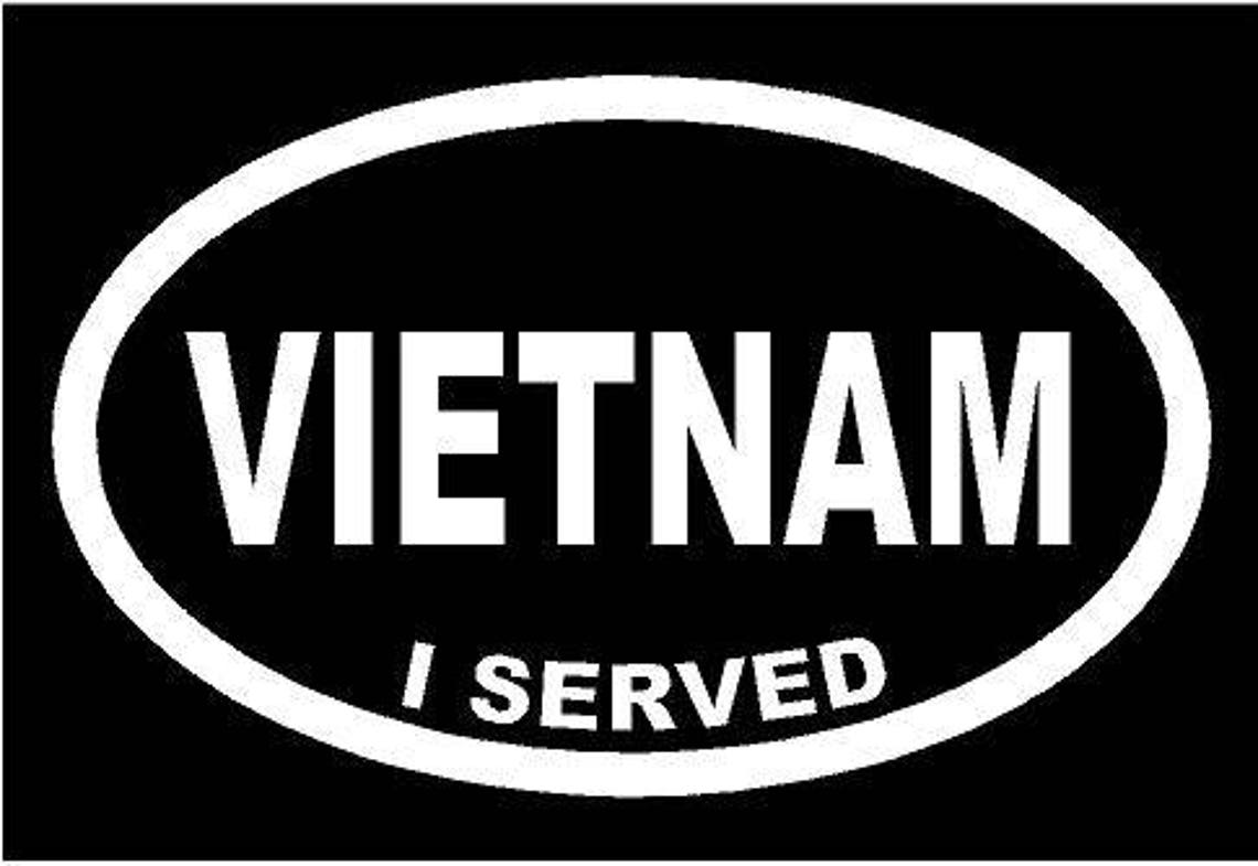 Vinyl Decal Vietnam I Served USA Military Truck Country Bumper Sticker ...