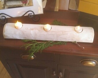 Log Tea Light - Etsy