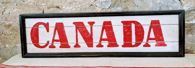Canada Sign Sign Wooden Sign Canada 150 Rustic Nastalgic - Etsy Canada