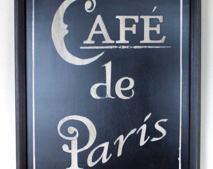Vintage Style Cafe De Paris Nostalgic French Cafe Wooden - Etsy