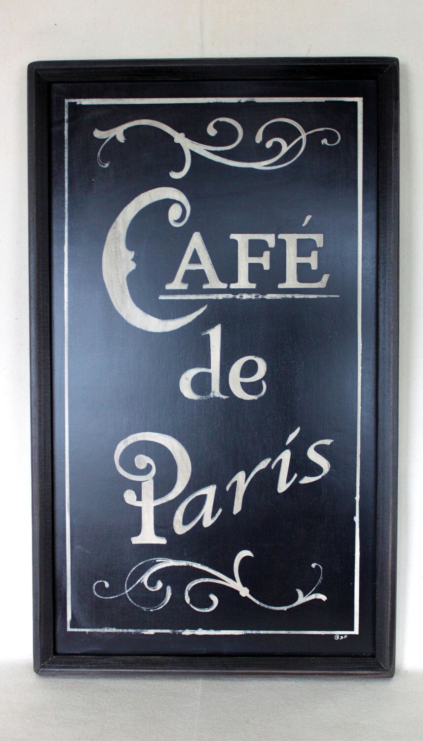 Vintage Style, Cafe De Paris, Nostalgic, French, Cafe, Wooden, Hand ...
