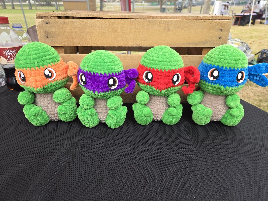 Crochet Fighting Turtles - Etsy