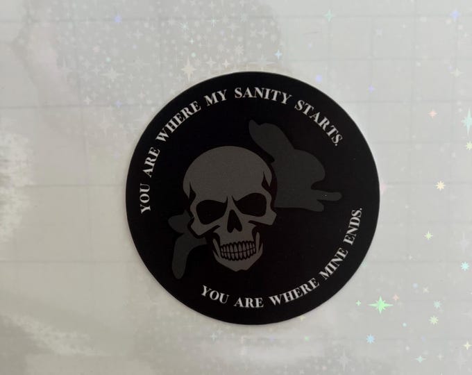 Leave Me Behind-inspired Bone and Bunny Sticker (2.5" Waterproof, UV ...
