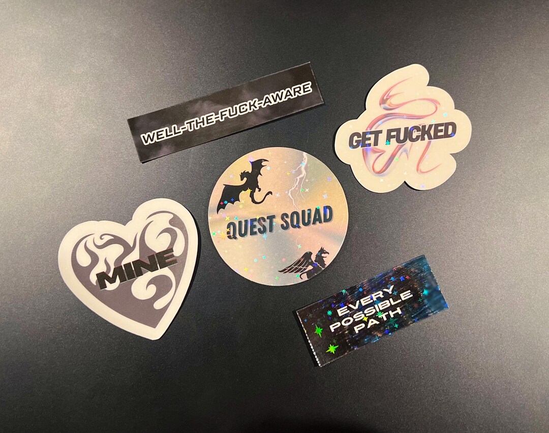 5pc Onyx Storm-inspired Sticker Bundle (UV Resistant Scratchproof Vinyl ...