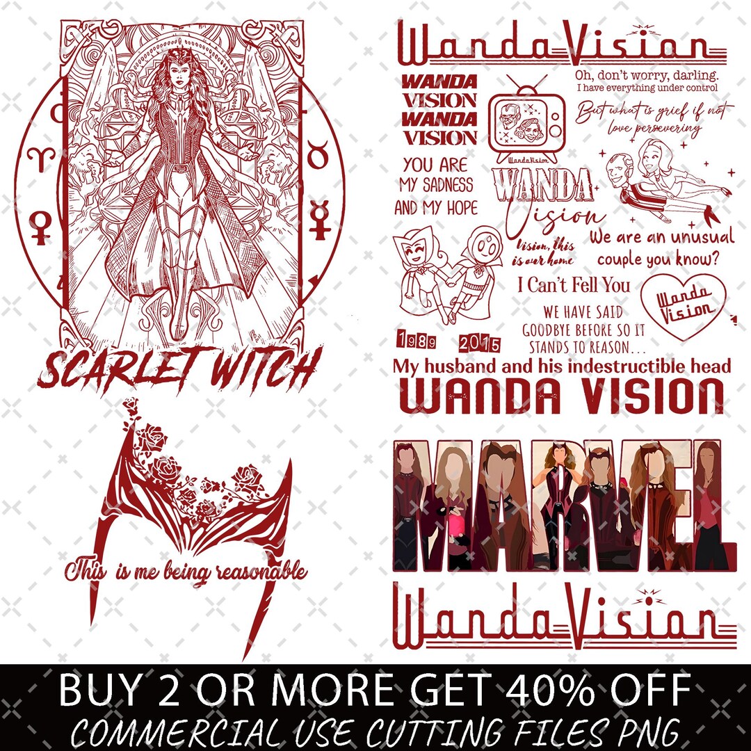Wanda Maximoff Png, Wanda Vision Png, Scralet Witch Merch, Scarlet ...