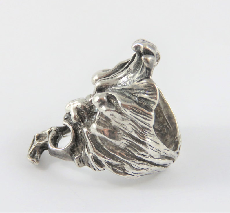 Sterling Silver Devil Head Ring-size 8 3/4 - Etsy