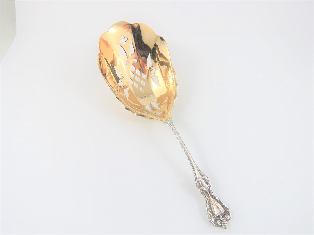 Sterling Silver Pierced Spoon - Etsy
