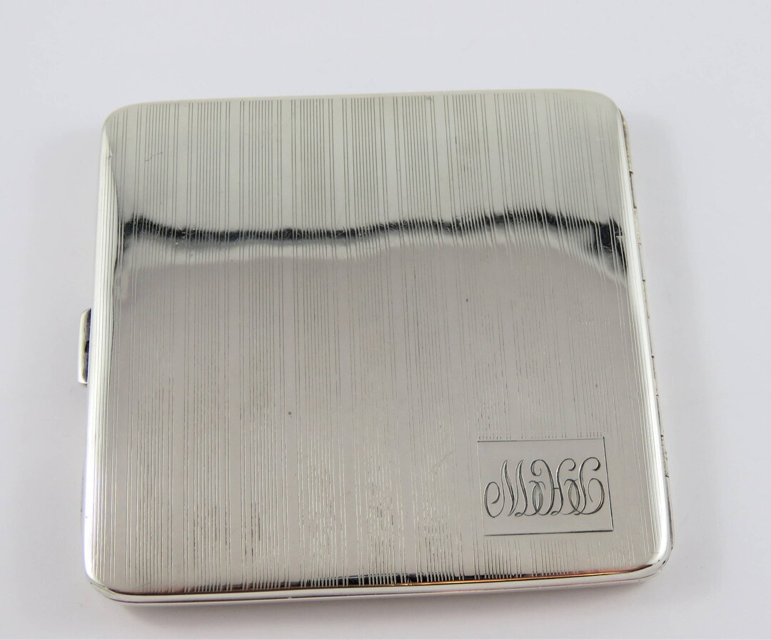 Sterling Silver Cigarette Case With English Hallmarks - Etsy