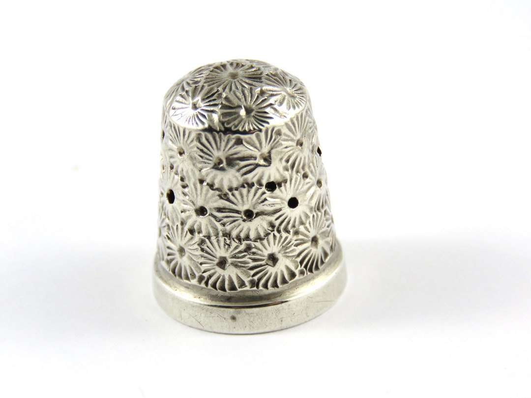 Sterling Silver Thimble With English Hallmarks- Size 16 - Etsy
