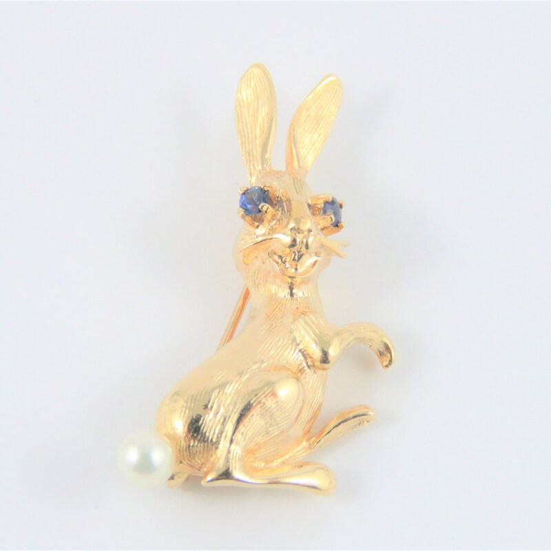 White Rabbit Brooch - Etsy