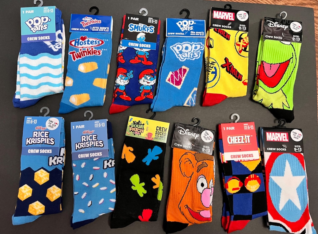 Odd Sox Crazy Socks Funny Novelty Crew Socks Food Snack Candy Stocking ...