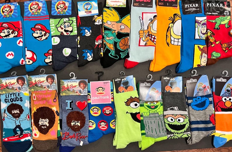 Odd Character Sox Crazy Socks Funny Novelty Crew Socks and Bundles ...