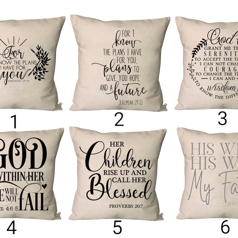 Bible Verse Pillow - Etsy UK