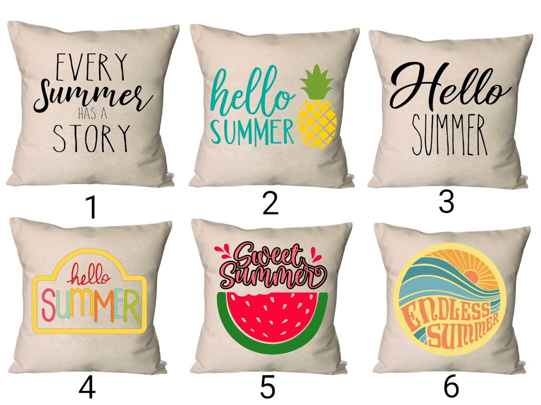 Summer Pillow Covers~every Summer Has a Story Throw Pillow~summer Throw ...
