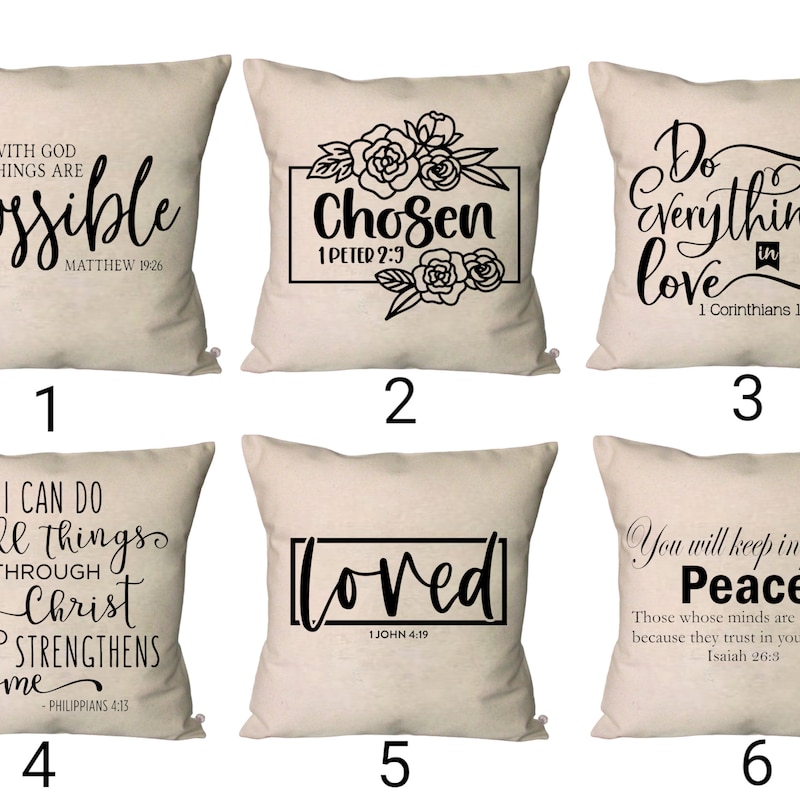 Bible Verse Pillow - Etsy