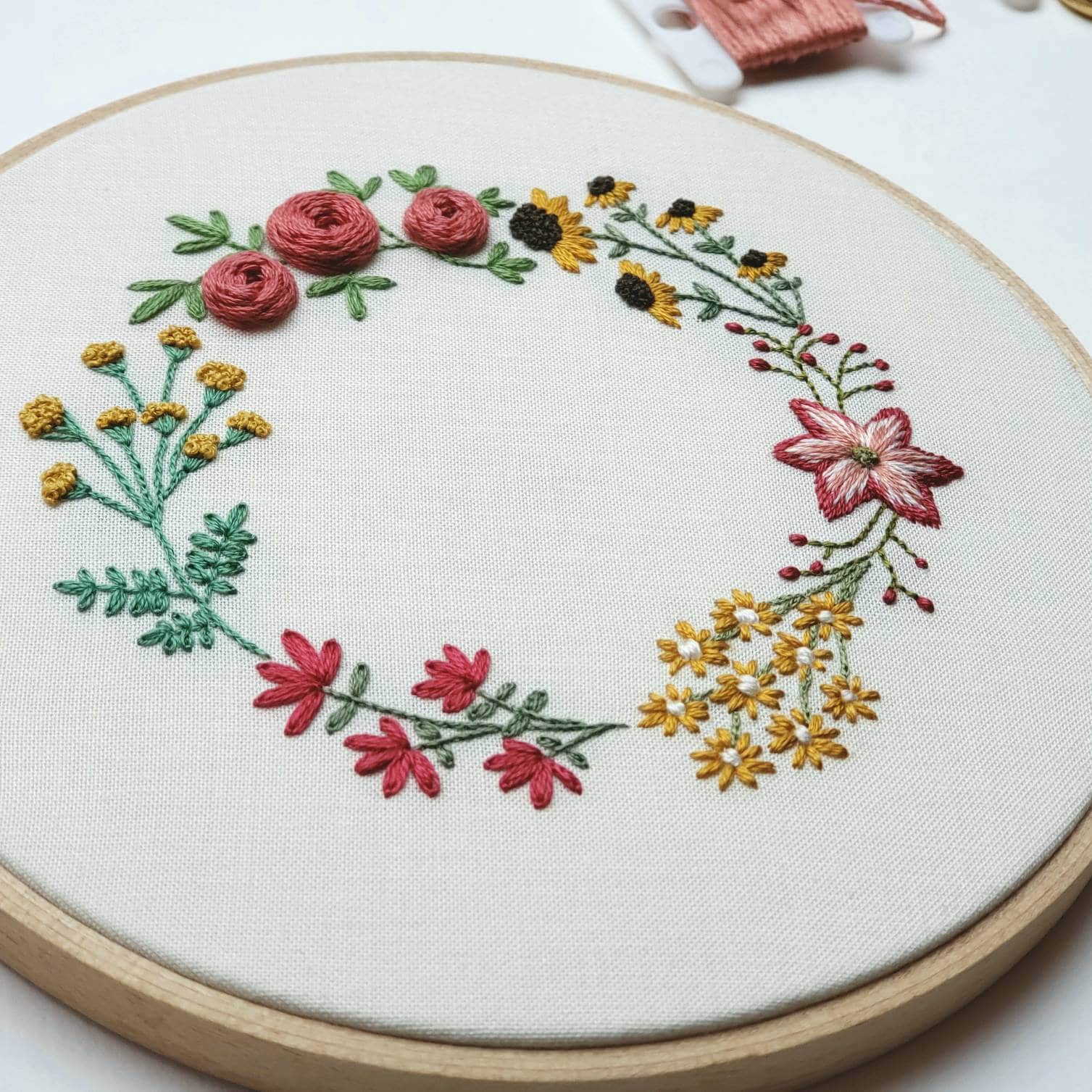 DIY Hand Embroidery Pattern PDF Hand Embroidered Flower - Etsy