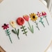 Flower Embroidery Pattern, Coneflower, Calla Lily, Rose, Tulip, Sunflower, Columbine, Lily ...