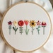 Flower Embroidery Pattern, Coneflower, Calla Lily, Rose, Tulip, Sunflower, Columbine, Lily ...