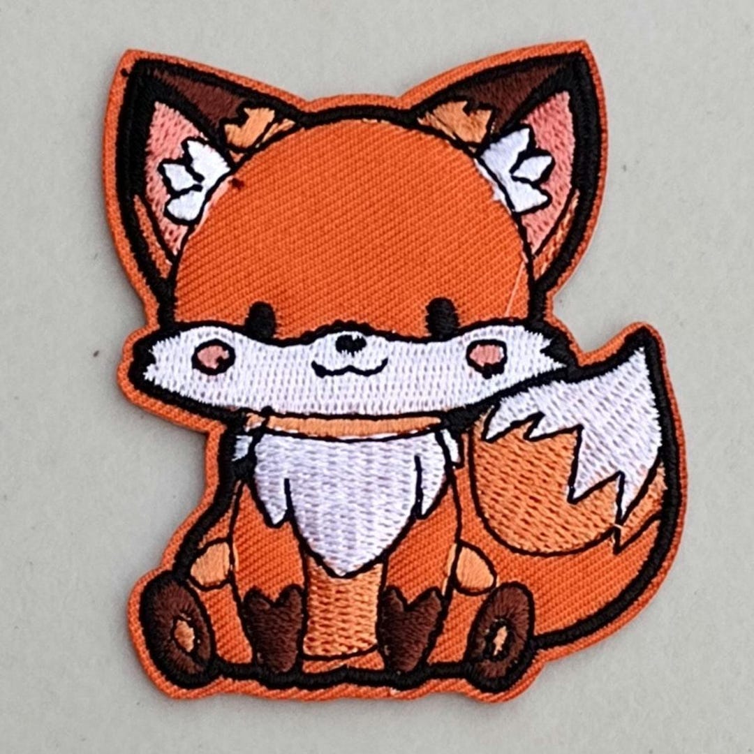 Red Fox Embroidered Iron-on Patch Small 3 Inch Cute Fox - Etsy