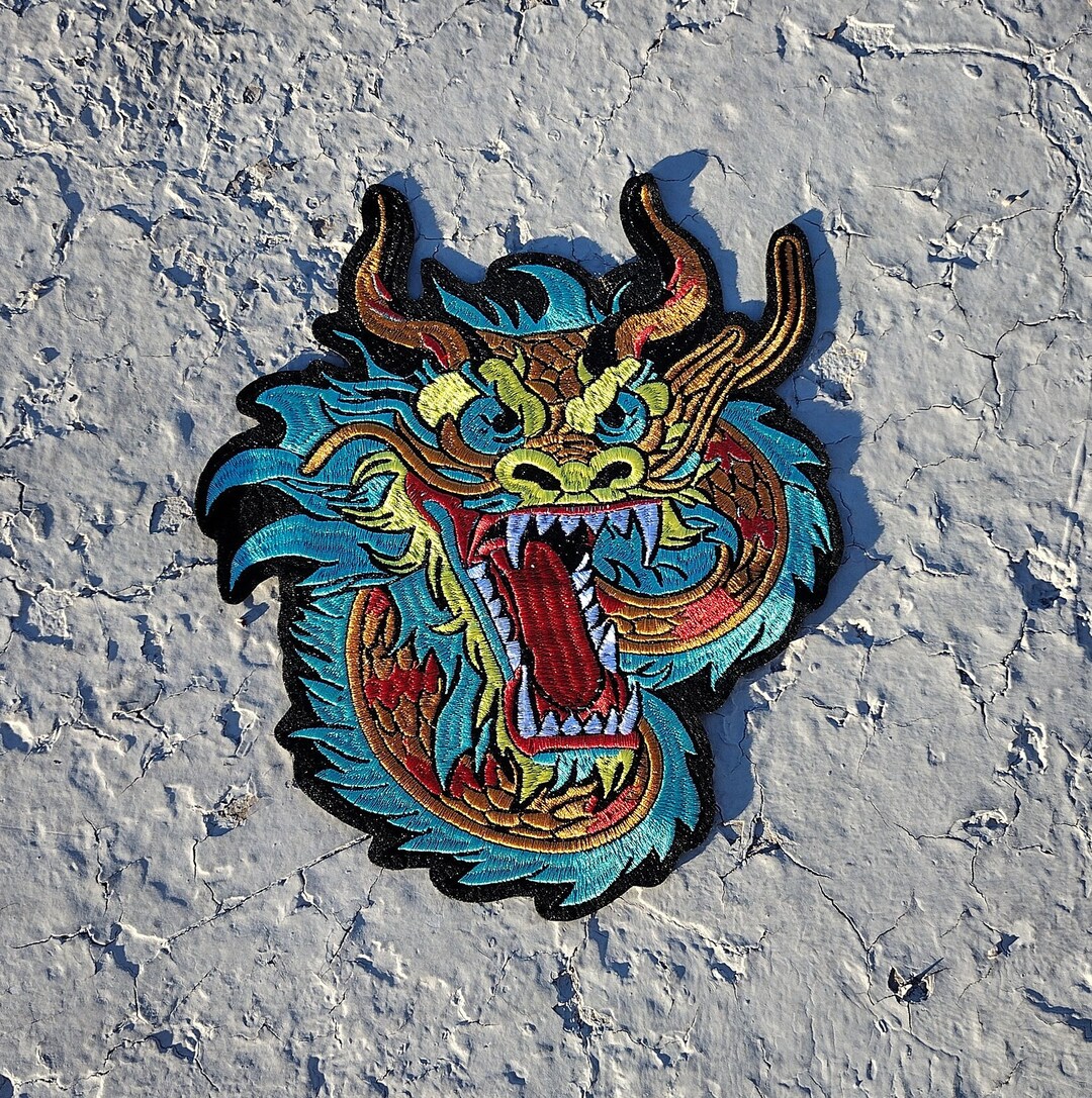 Chinese Dragon Barge Embroidered Iron-on Back Patch - Etsy