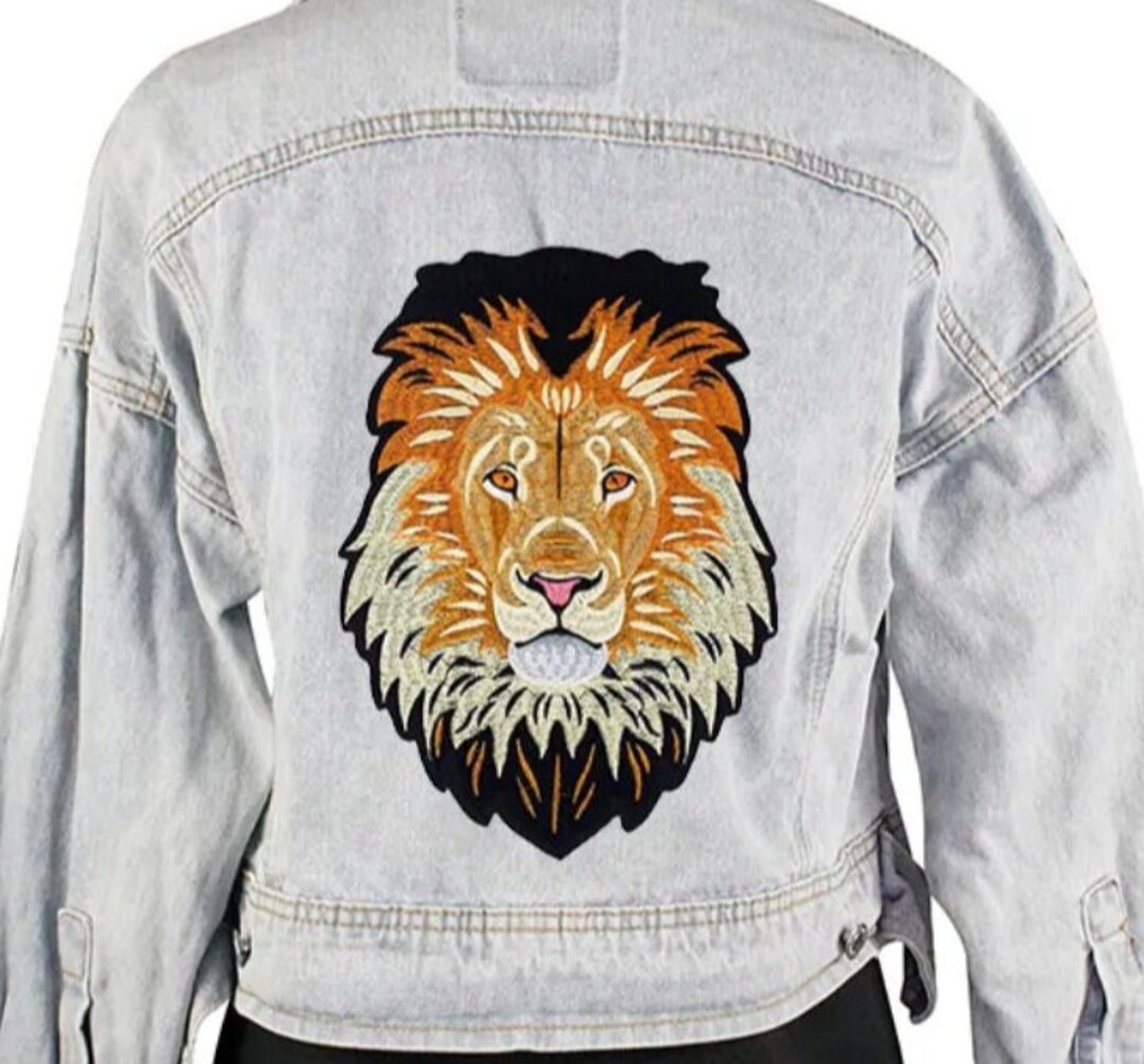 Large Lion of the Tribe of Judah Embroidered Patch Iron on Applique DIY ...