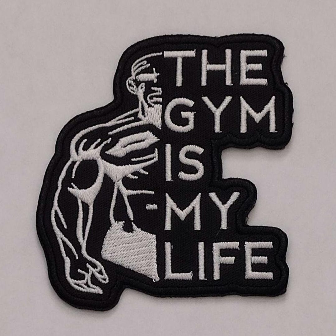 The GYM is My Life Body Builder Patch Embroidered Iron-on Patches - Etsy