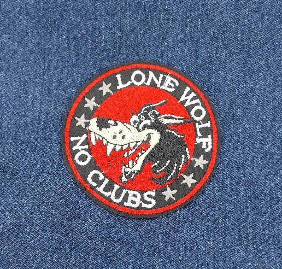 Lone Wolf Motorcycle Club Embroidered Iron-on Patch - Etsy