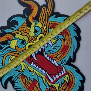 Chinese Dragon Barge Embroidered Iron-on Back Patch - Etsy