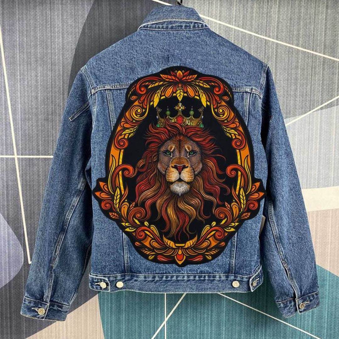 Large Lion Tribe of Judah Sew on Cloth Patch Clothing Embellishments ...
