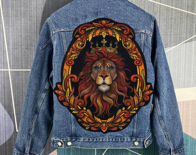 Large Lion Tribe of Judah Sew on Cloth Patch Clothing Embellishments ...
